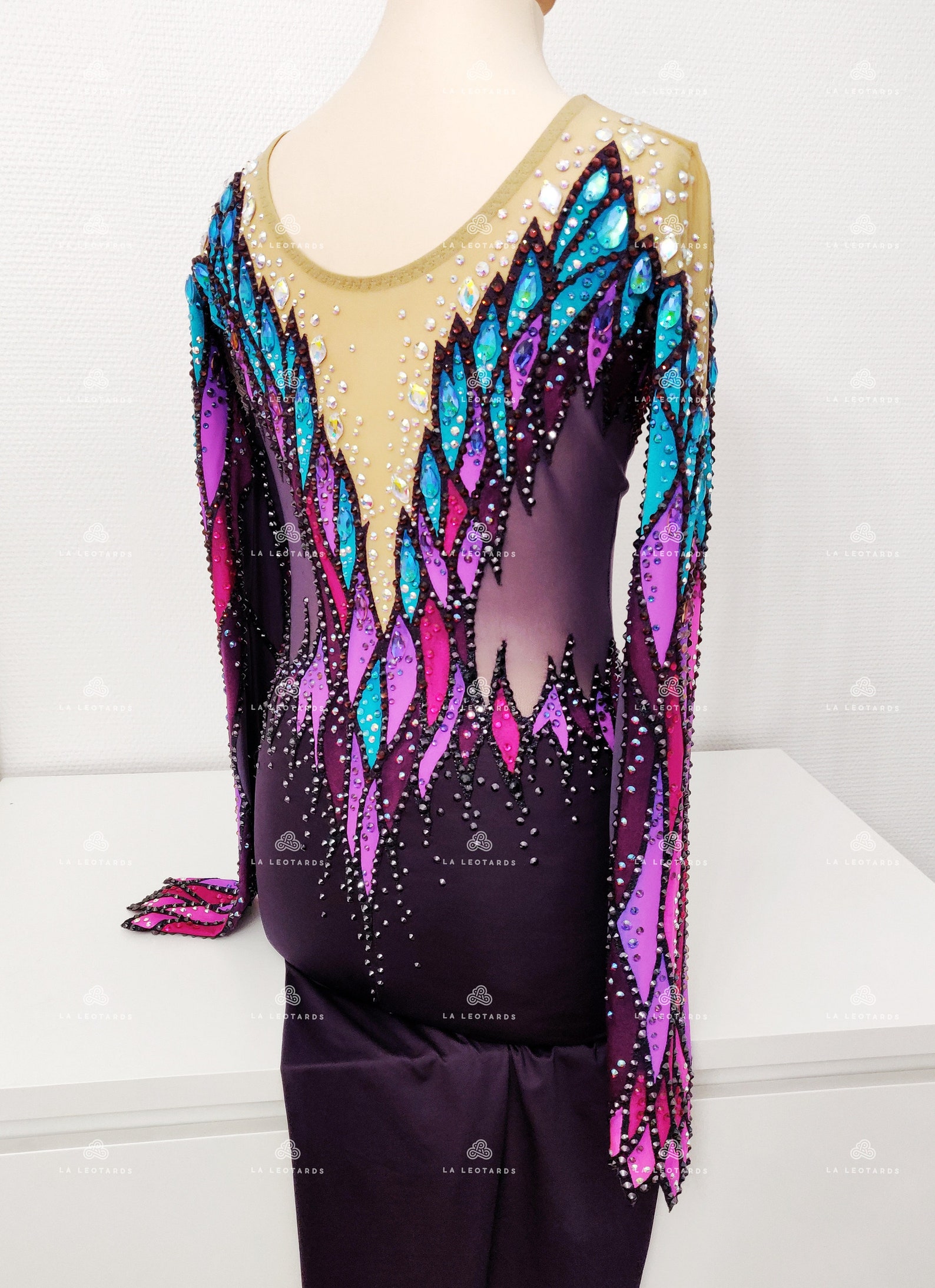 Multicolor Elegant Rhythmic Gymnastic Unitard Acro Costume - Etsy