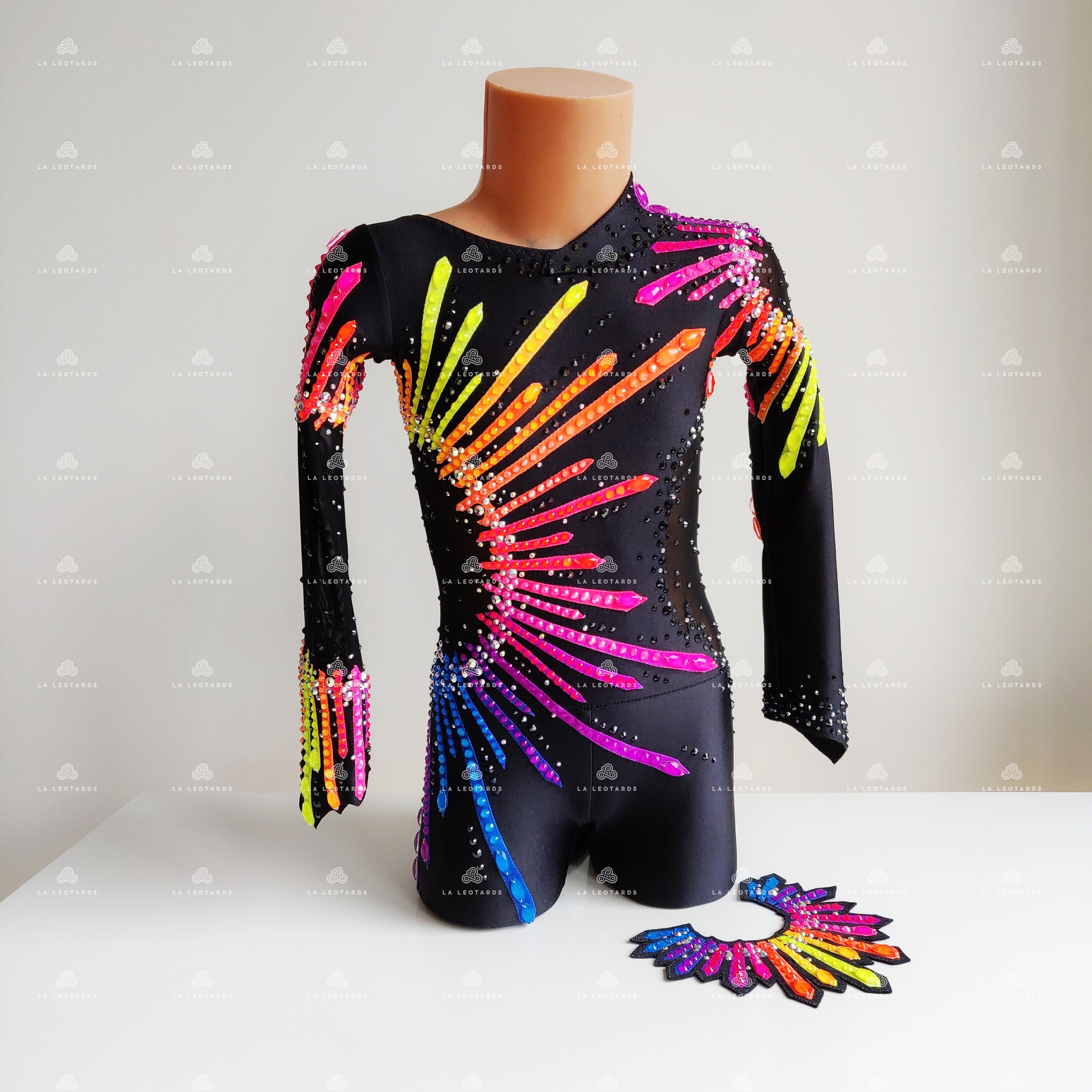 Bright Competition Gymnastics Unitard, Acro Costume, Roller Skating ...
