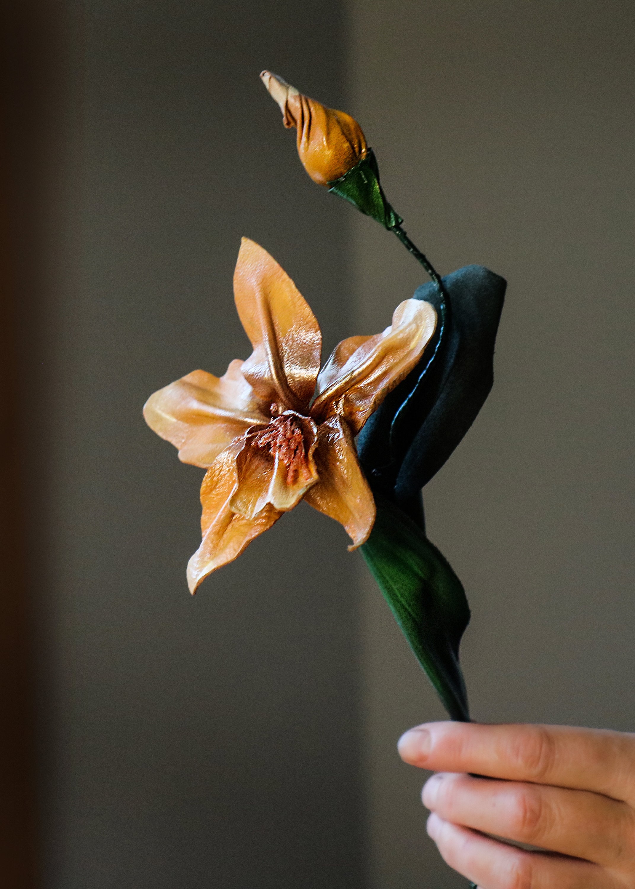 Leather Flowers in Any Colors Single One or Full Bouquet. - Etsy