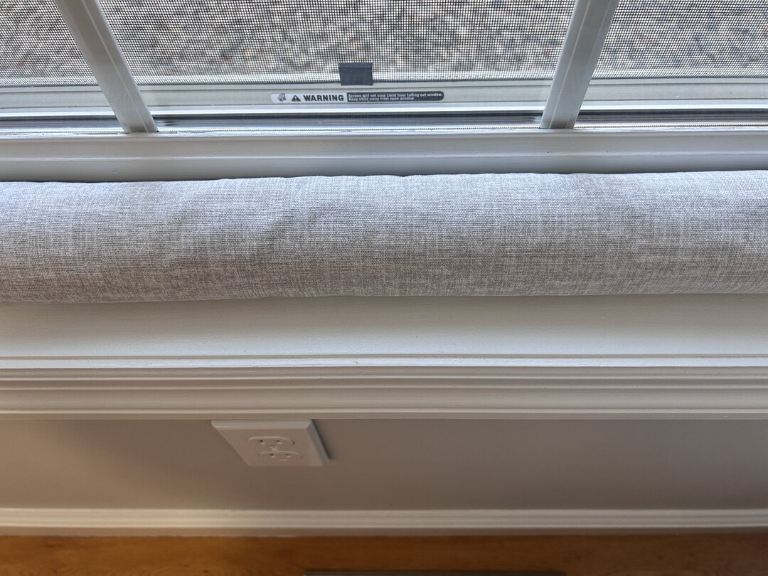French Gray White Modern Textured Look Print Cover Door Draft Stopper ...