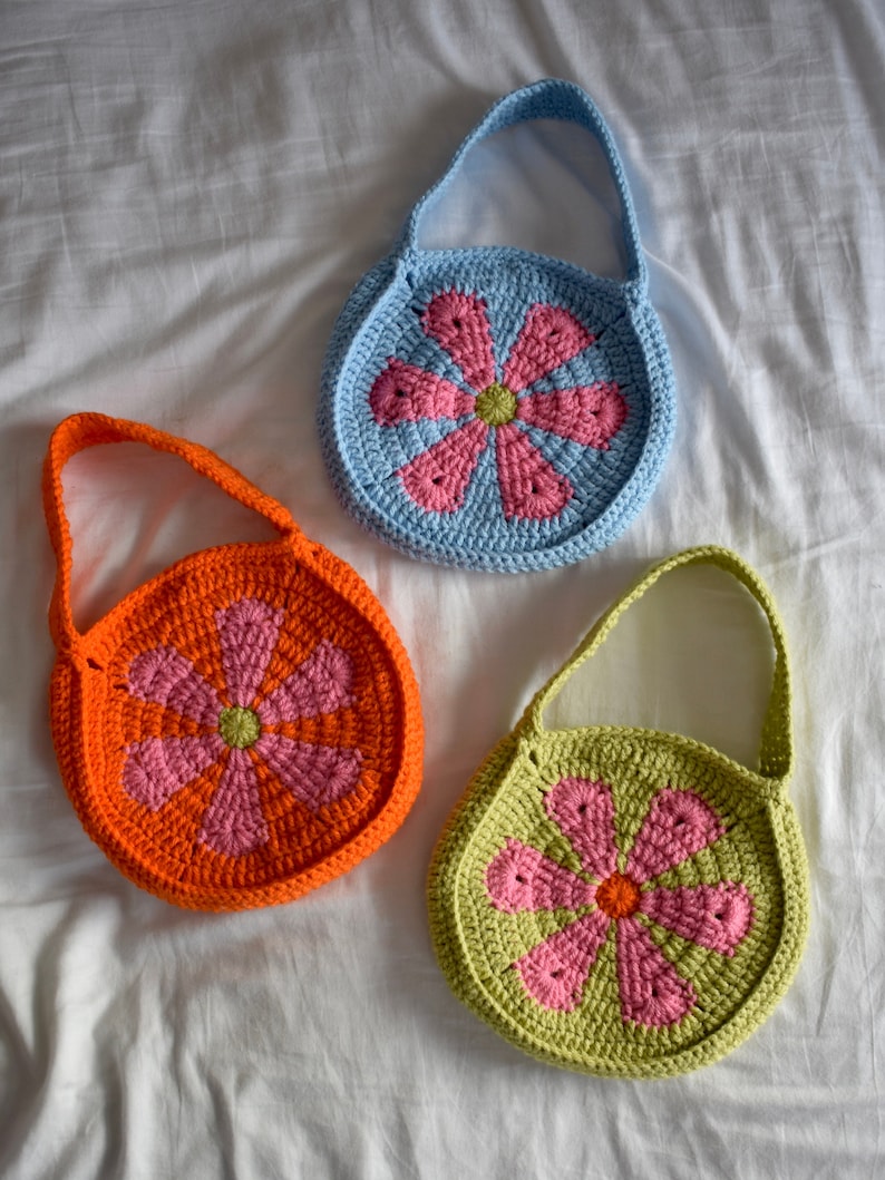 PDF Crochet Pattern- Mini Flower Bag by Realm Designs - Etsy