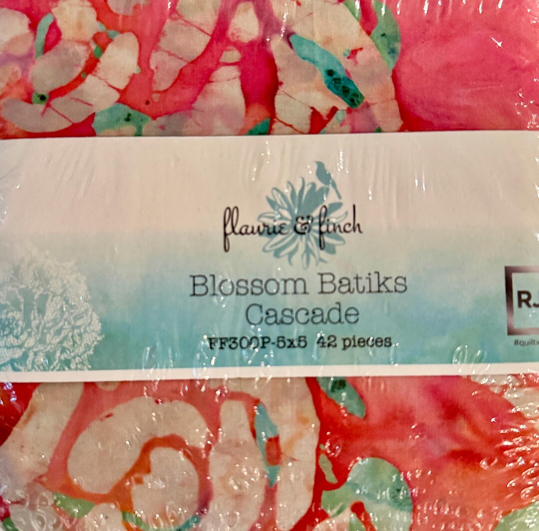 Blossom Batiks - Cascade Batik 5x5 Pack/charm Pack by Flaurie and Finch ...