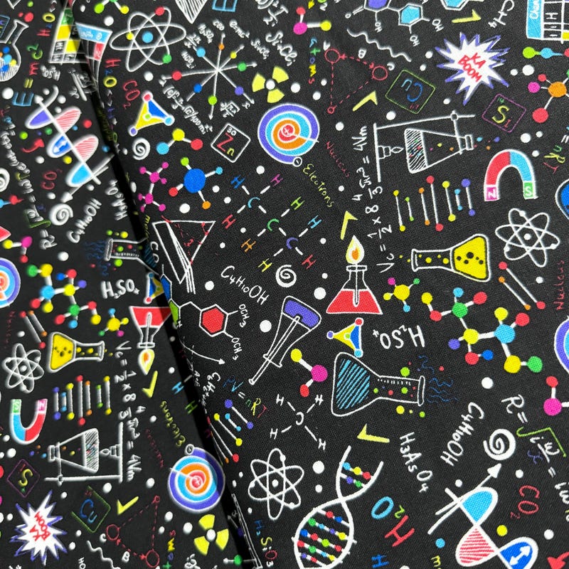 Science Fabric - Etsy