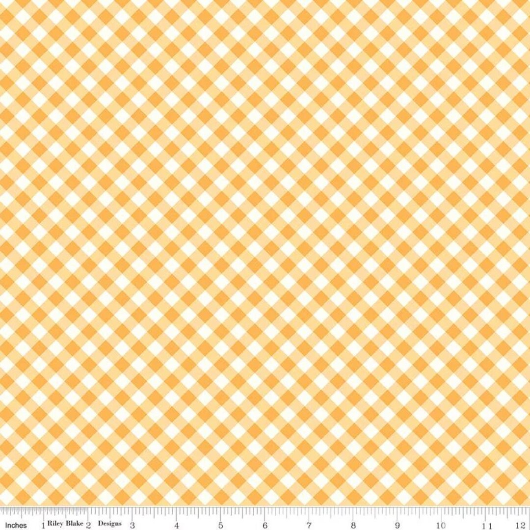 Bee Ginghams Tammy Daisy - 1/4 Inch Diagonal Gingham by Lori Holt ...