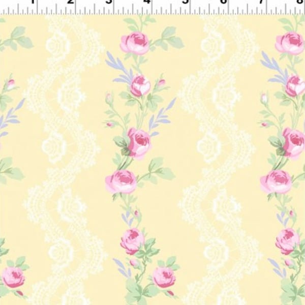 Yellow Floral Fabric - Etsy