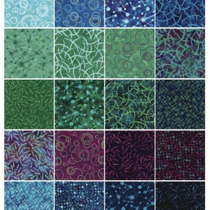 Squiggles Dots and Lines Batik Stack Pack/layer Cake - 42, 10" X 10 ...