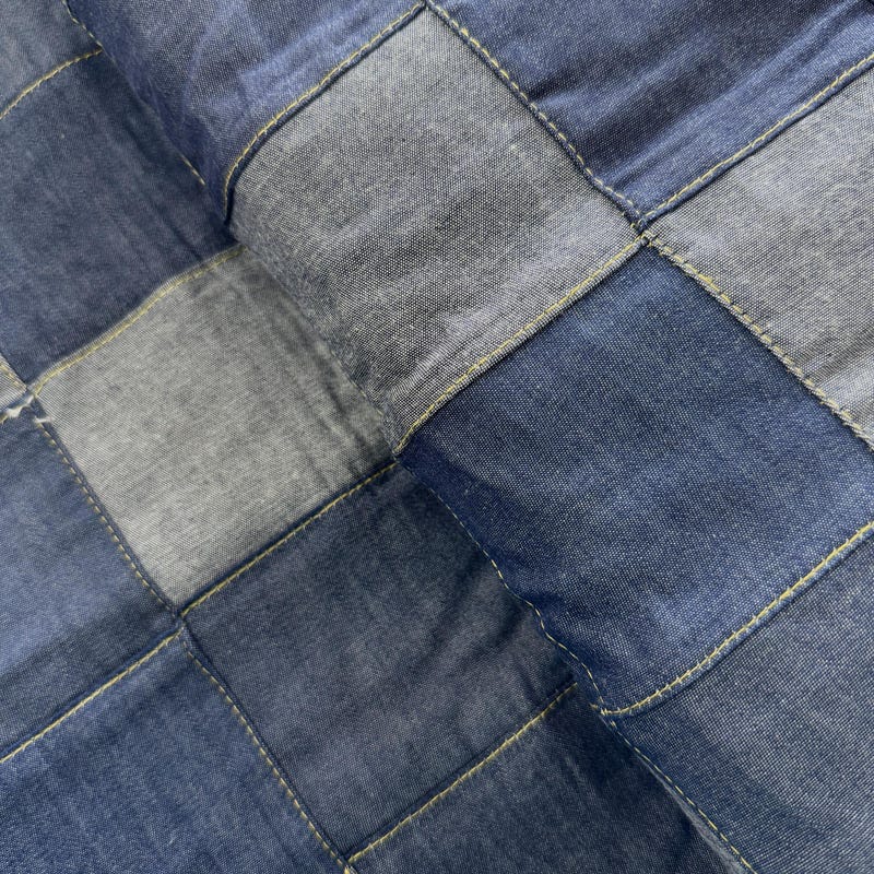 Patchwork Denim Fabric - Etsy