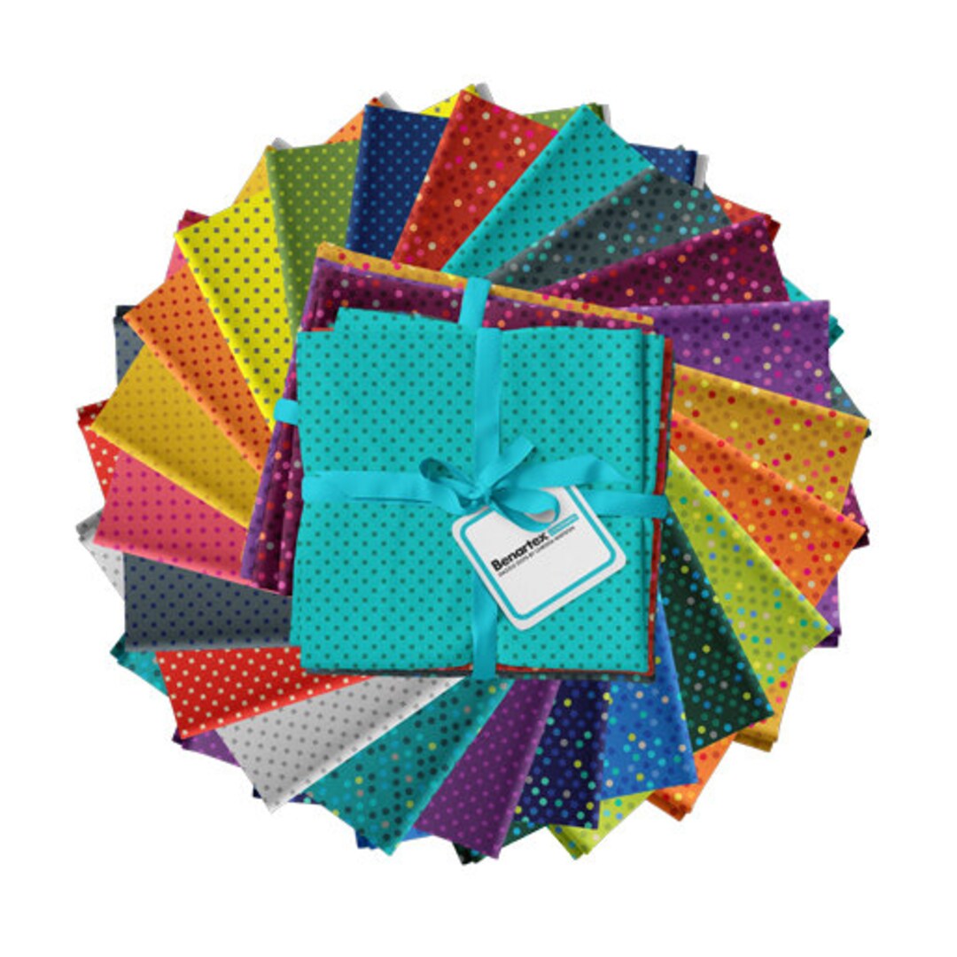 Dazzle Dots Fat Quarter Bundle - 22 Fat Quarters - Cotton Fabric - Etsy