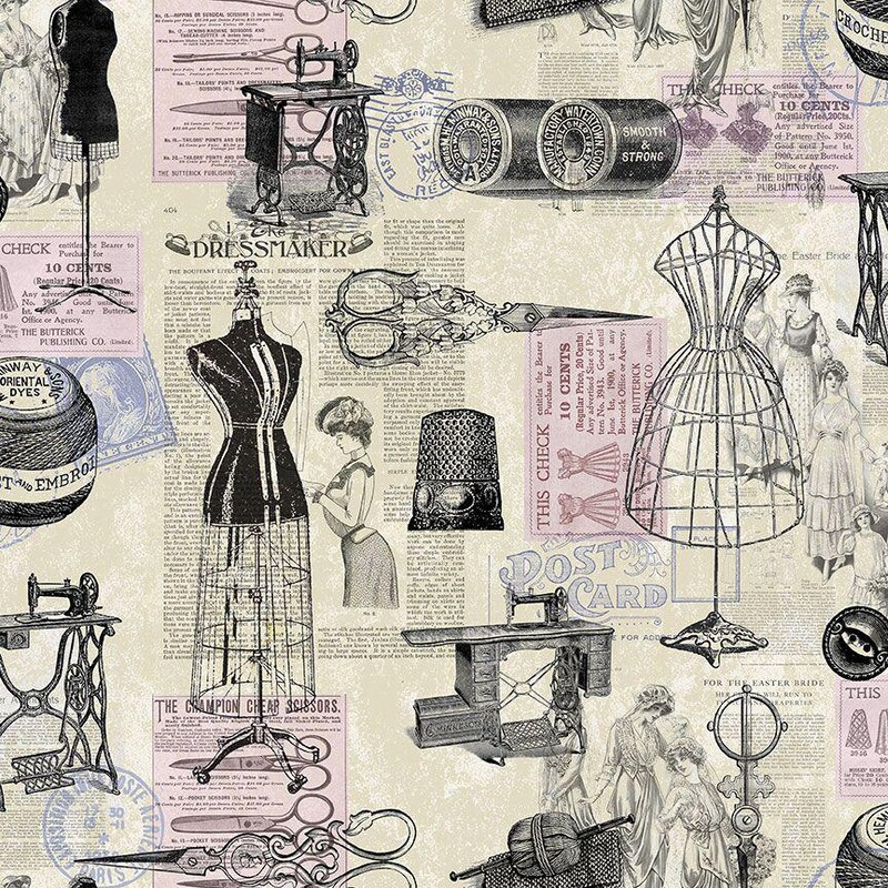 Sewing Theme Fabric - Etsy