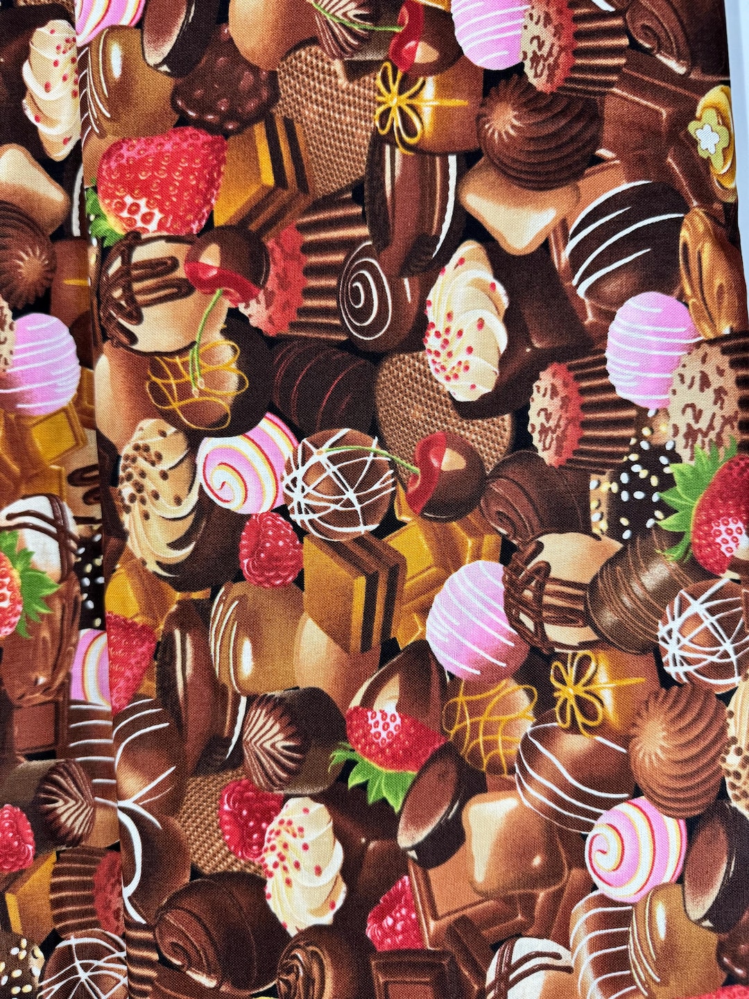 Chocolate Lover - Chocolates Fabric by Michael Searle - Cotton Fabric ...