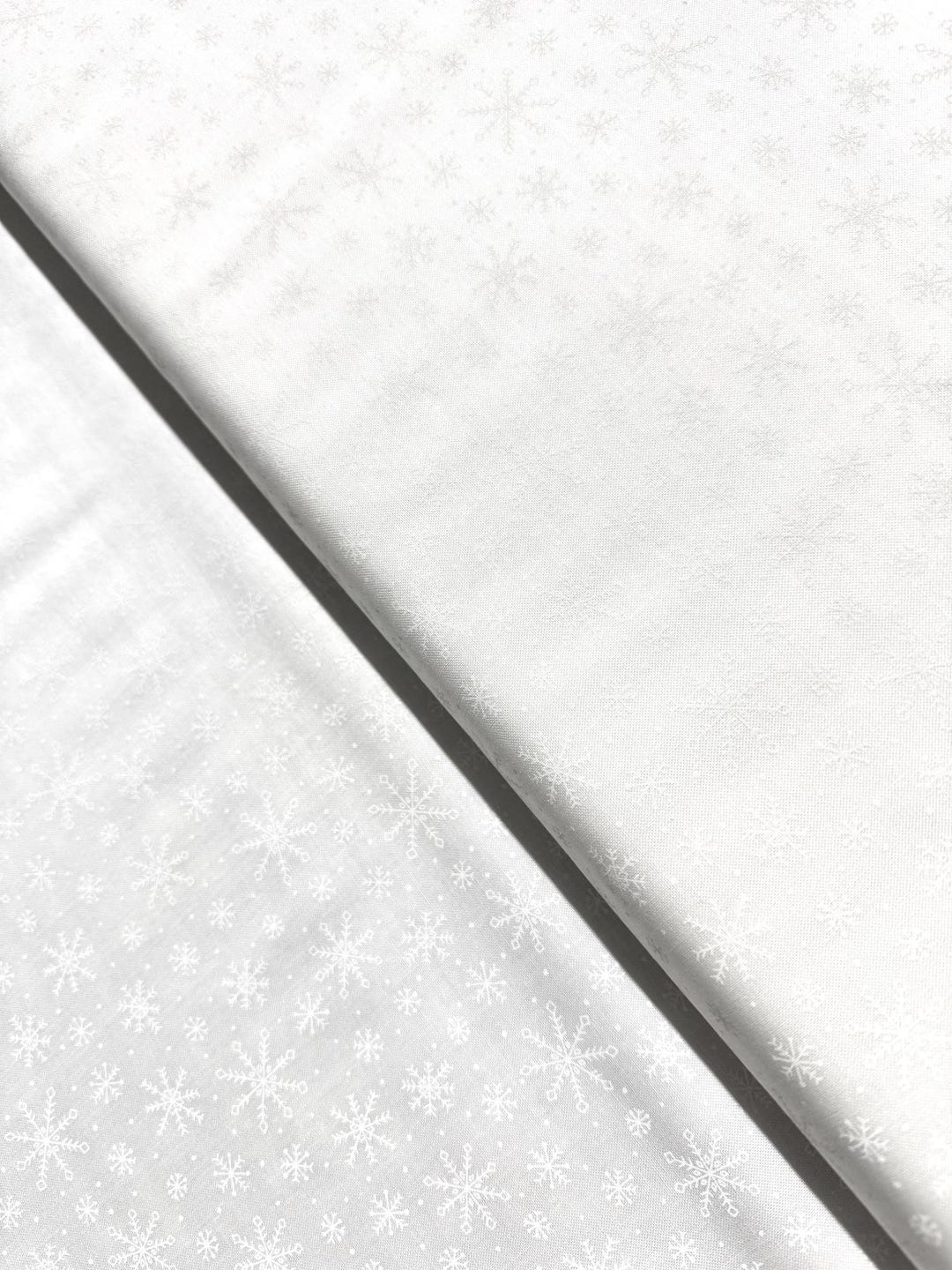 Muslin Mates - Snowflakes White - Muslin Cotton Fabric - Etsy