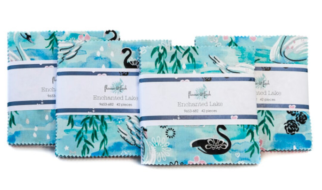 Enchanted Lake Charm Pack - 42, 5" X 5" Precut Fabric Squares - Etsy