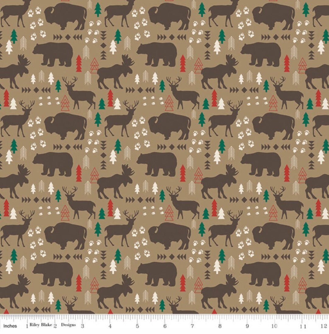 High Adventure 2 - Main Tan Fabric by Design by Dani - Cotton Fabric - Etsy