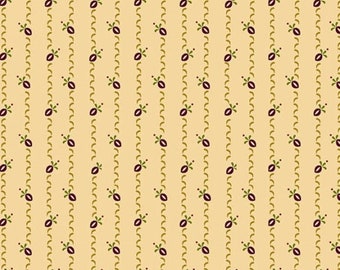 Butter Churn Basics Collection Diamond Stripe Cream Yardage by Kim ...