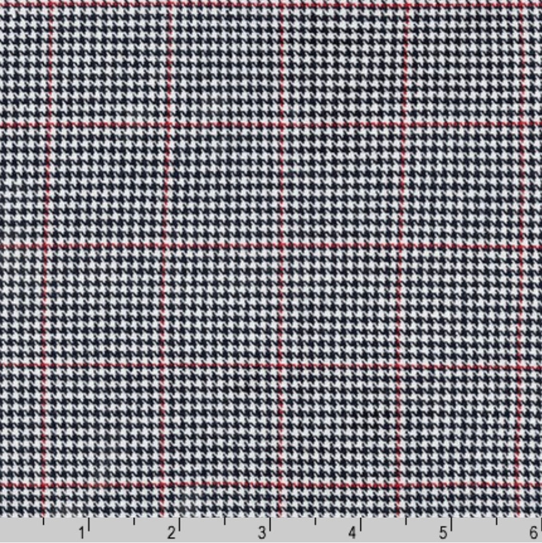 57" Width - Sevenberry Classic Plaid Twill - Navy Yarn Dyed Twill ...