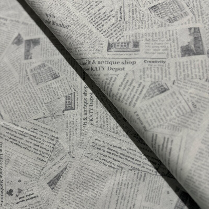 Newspaper Fabric - Etsy