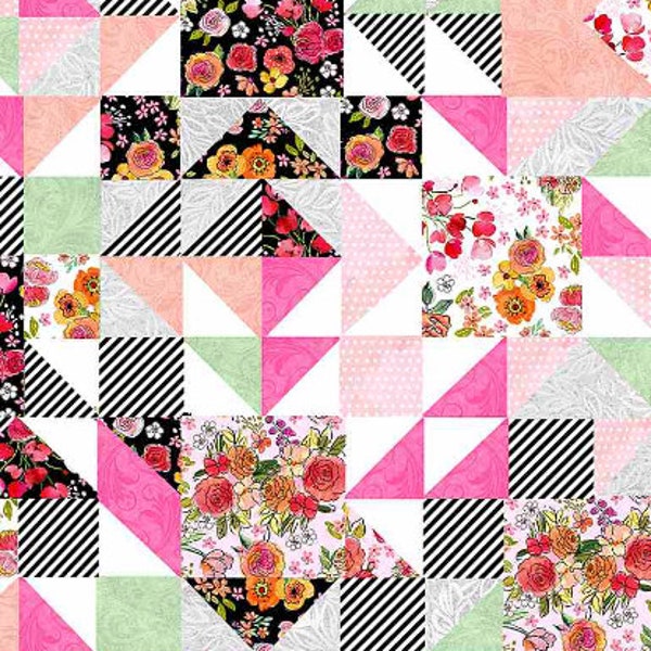Patchwork Fabric - Etsy