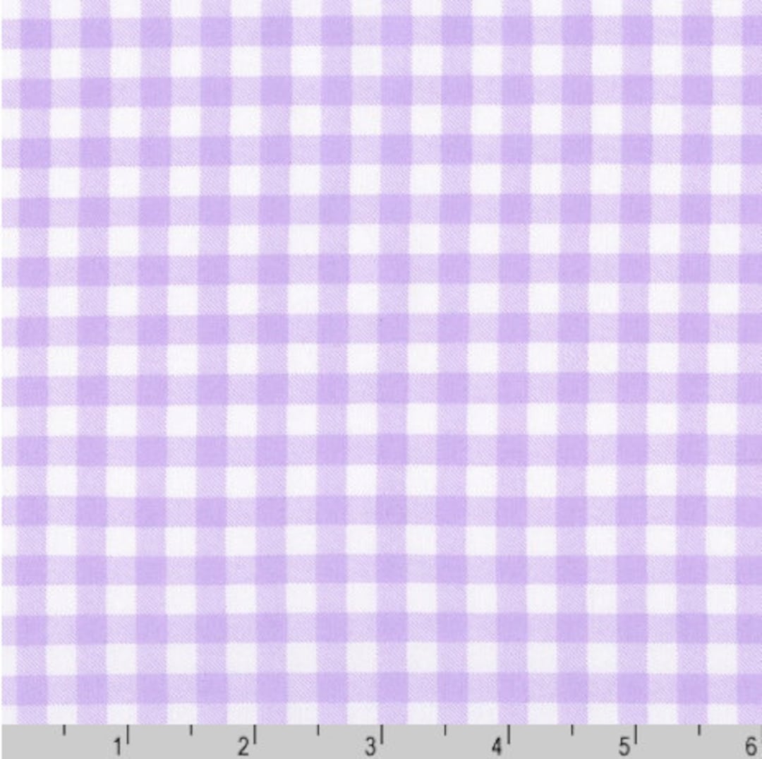Sevenberry Petite Basics: Lavender Plaid Cotton Fabric - Etsy