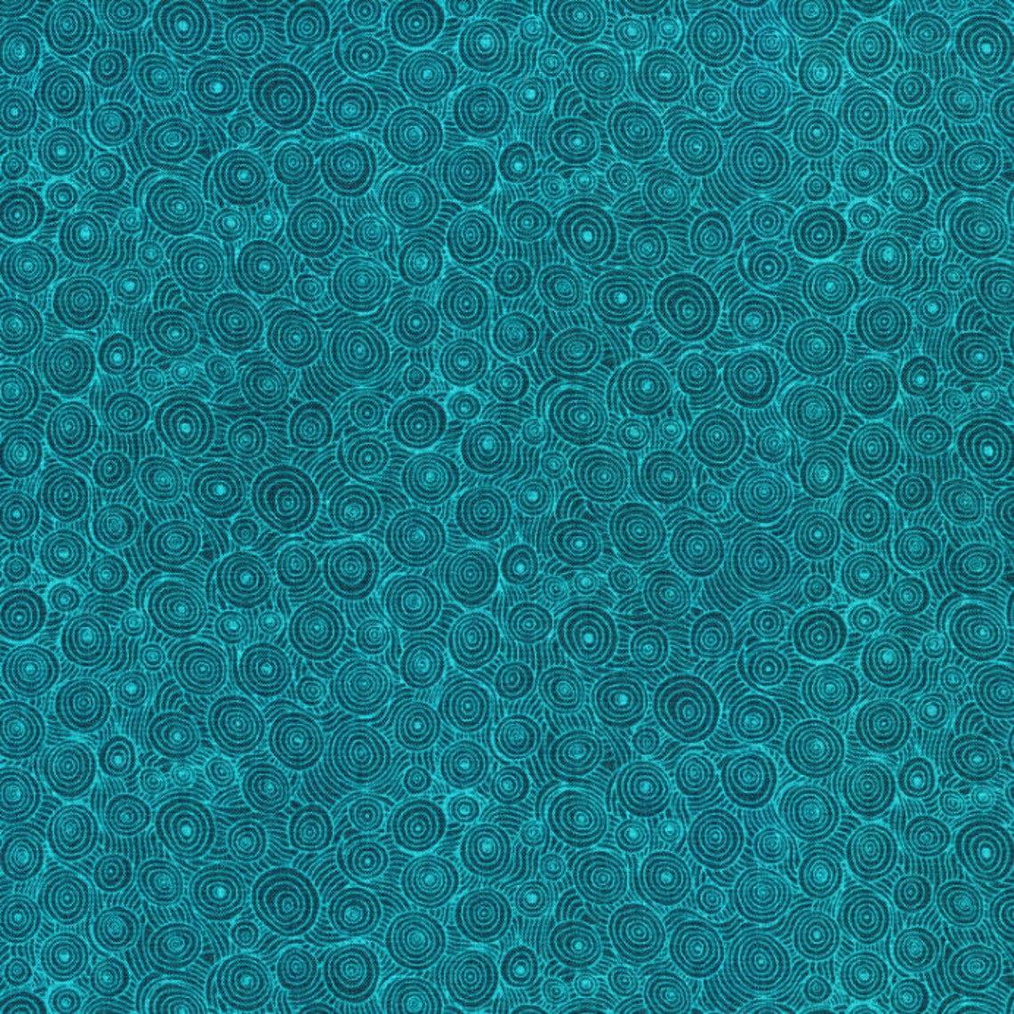 Hopscotch - Intertwining Puddles - Ocean Fabric by Jamie Fingal ...