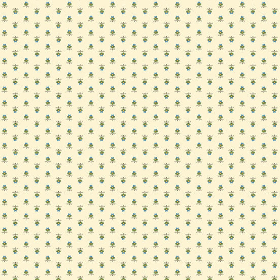 Dargate Vines Blue Florals Fabric by Margo Krager - Cotton Fabric - Etsy
