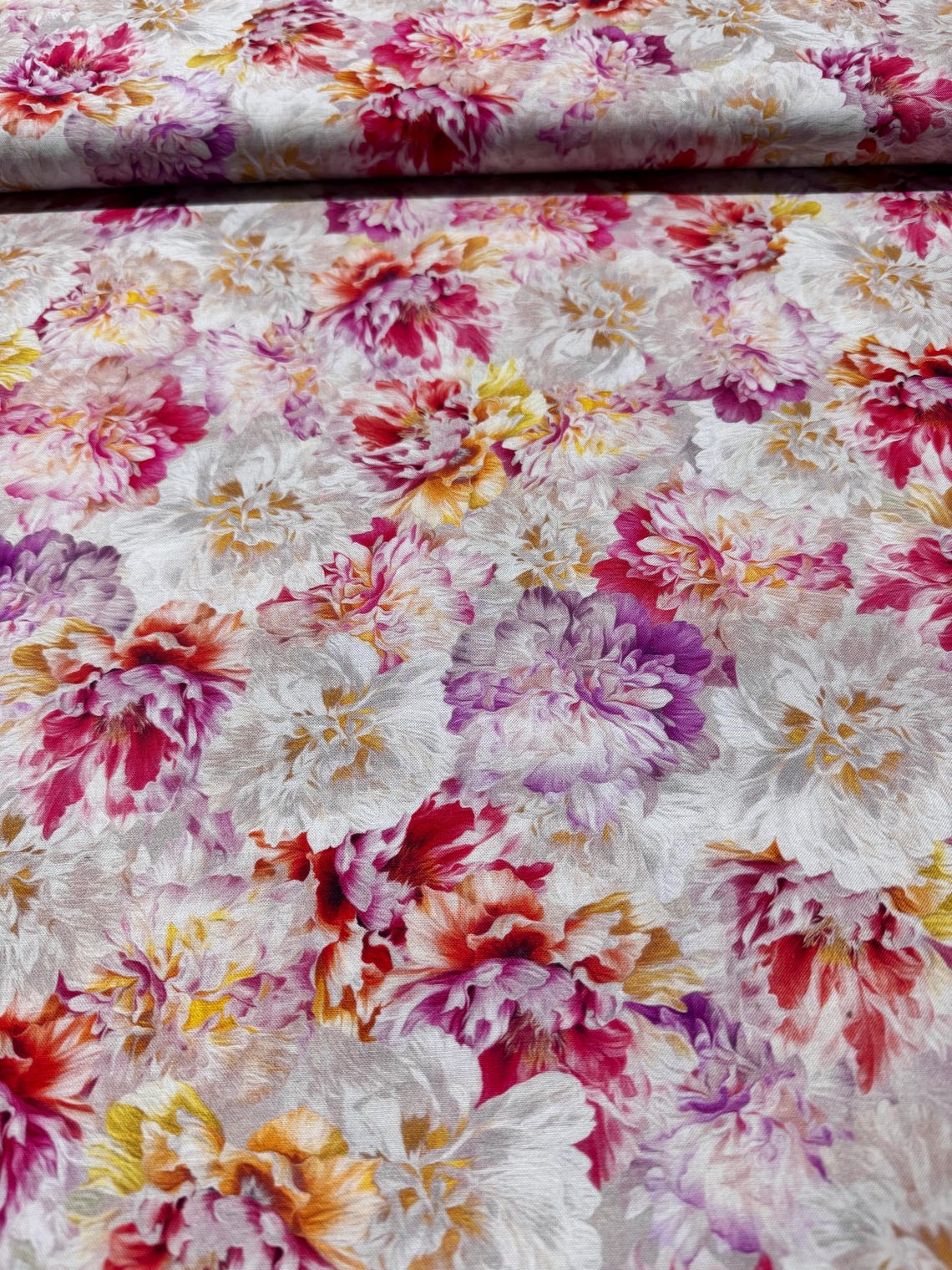 Wildflowers - Packed Floral Spring - Digital Print - Cotton Fabric - Etsy