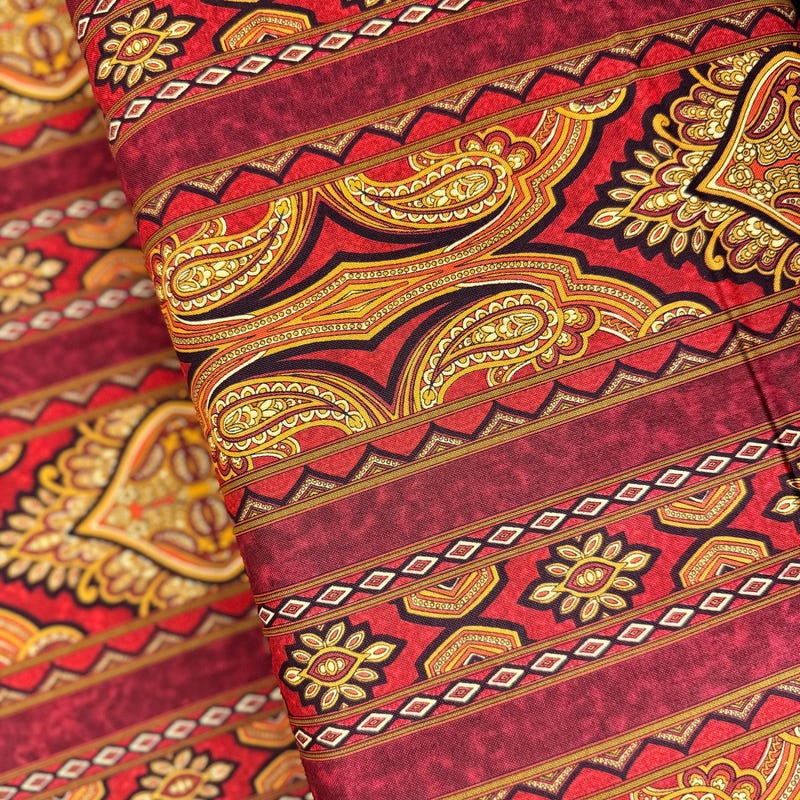 Border Print Fabric - Etsy