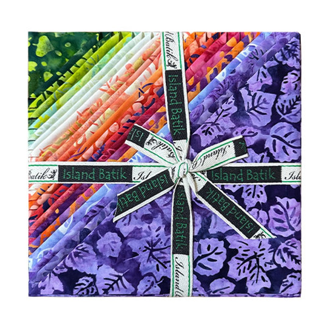 Breezy Batik Stack Pack/layer Cake - 42, 10" X 10" Precut Fabric ...