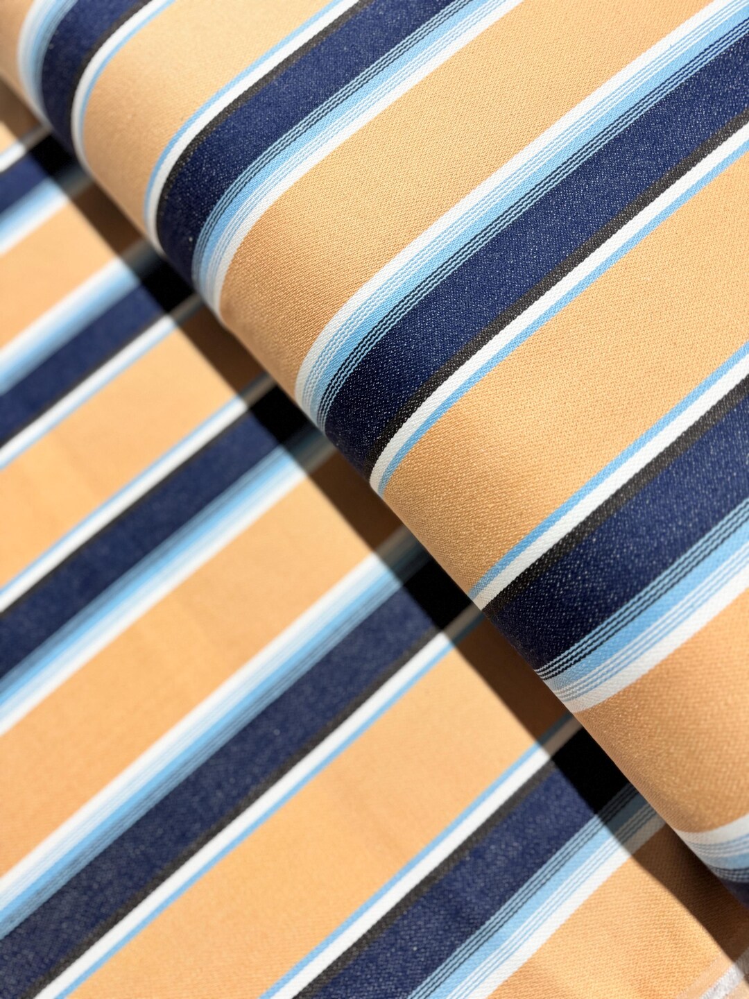 Serape Stripes Dobby Weave Cotton Fabric - Beige - Etsy