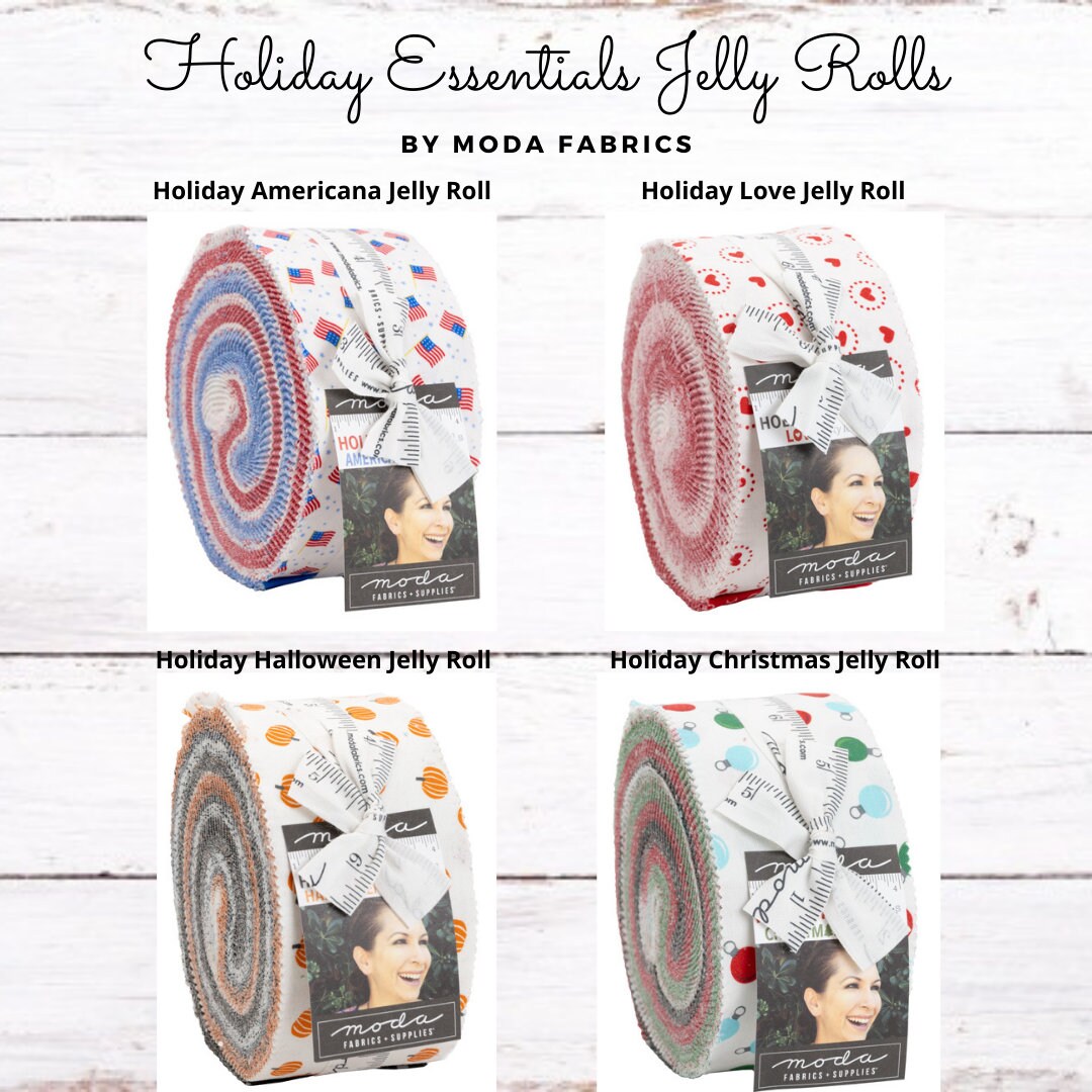 Holiday Essentials Americana/love/halloween/christmas Jelly Roll - 40 ...