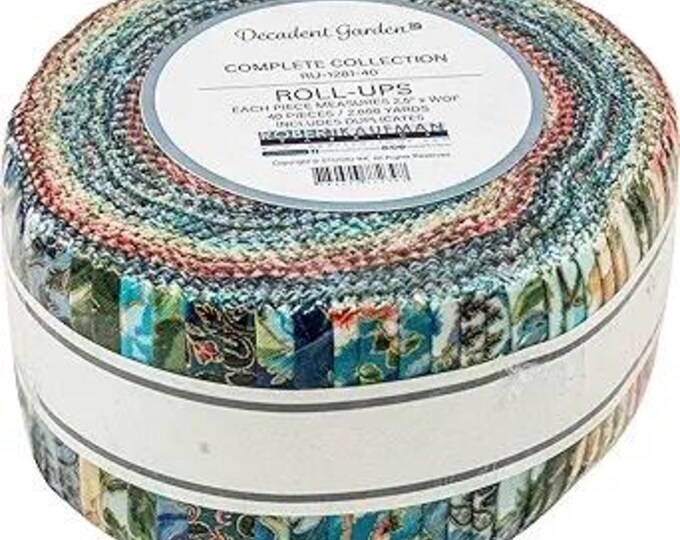 Decadent Garden Roll-up/jelly Roll - 40, 2.5" X 42" Precut Strips ...