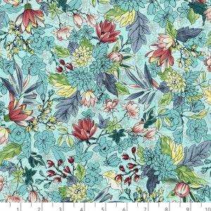 Serene Spring - May Flowers Breeze Metallic Fabric by Flaurie & Finch ...