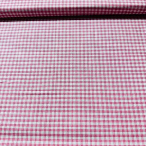 1/8 Inch Small Gingham Check Baby Pink - Cotton Fabric - Etsy