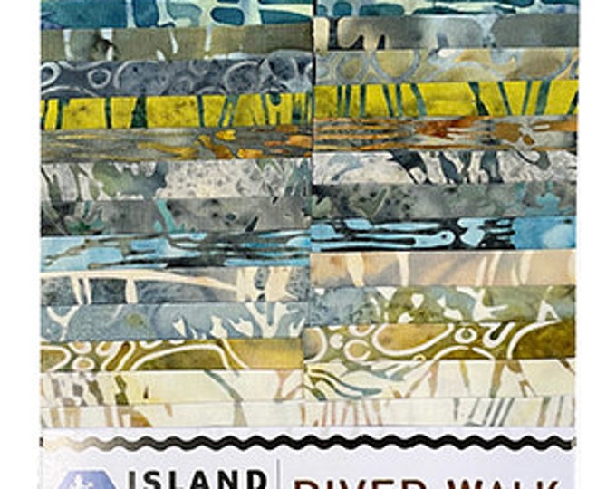 Island Batik - River Walk Batik Strip Pack/jelly Roll - 40, 2.5" X 42 ...