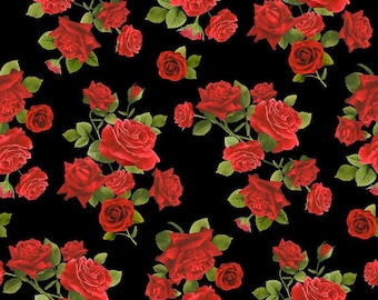 Vintage Rose Cotton Fabric by the Yard - Etsy Canada