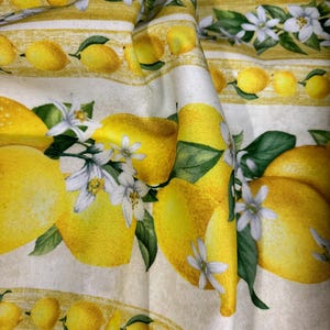 Lemon Bouquet - Lemon Bouquet 11 Inch Border Stripe Fabric - Digital ...