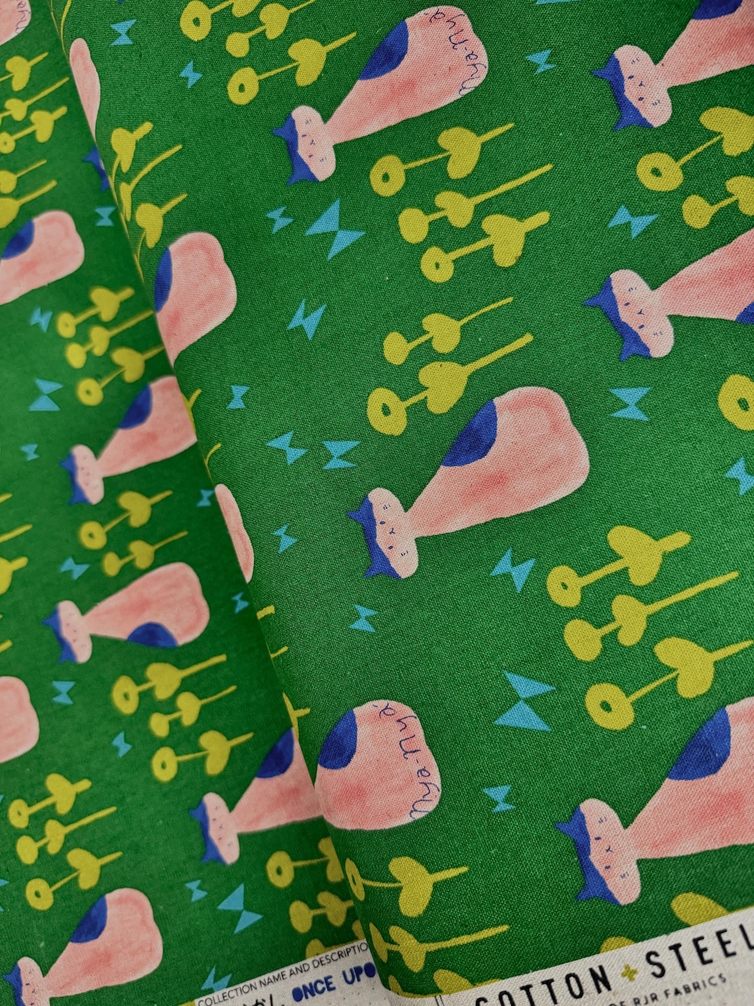 Canvas Fabric - Once Upon a Time - Nya Nya - Leaf Canvas Fabric by Oka ...