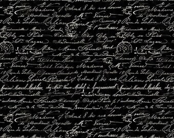 Text Print Fabric - Etsy