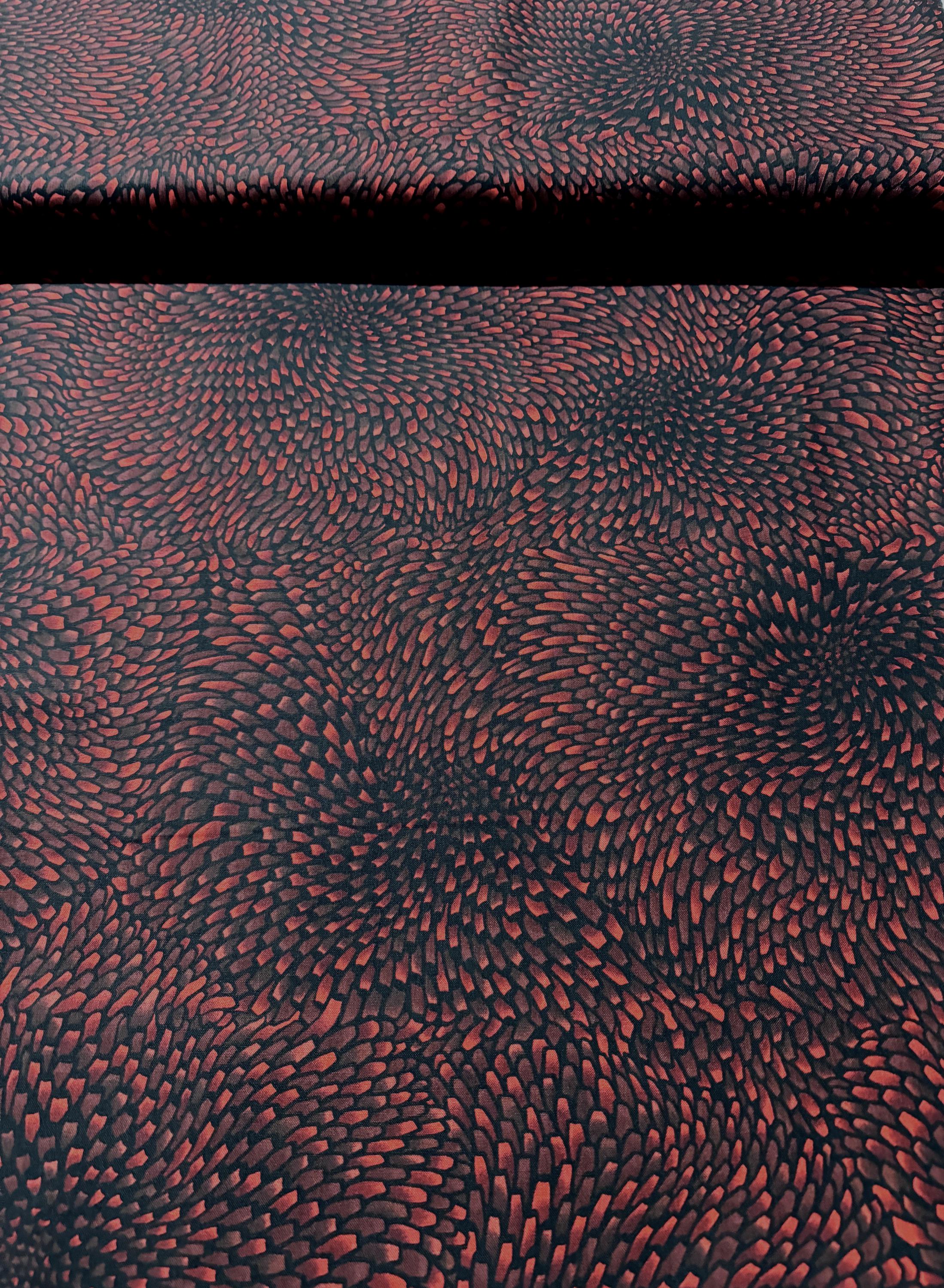 Aruba - Anemone Garnet Fabric by Jinny Beyer - Cotton Fabric - Etsy