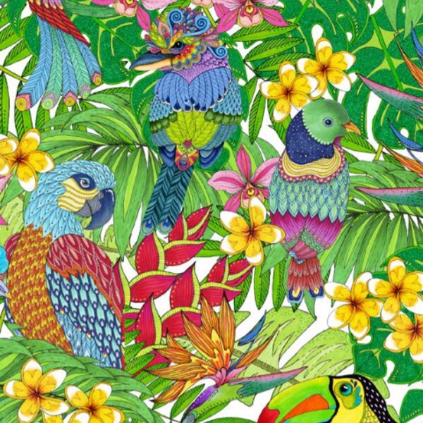 Tropical Fabric - Etsy