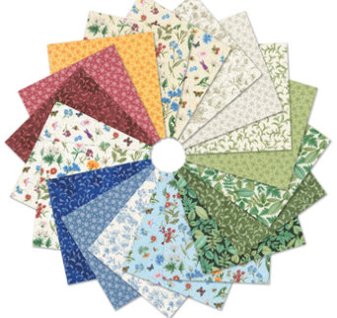 Botanical Garden Fabric Squares: Flowerhouse Layer Cake by Debbie ...