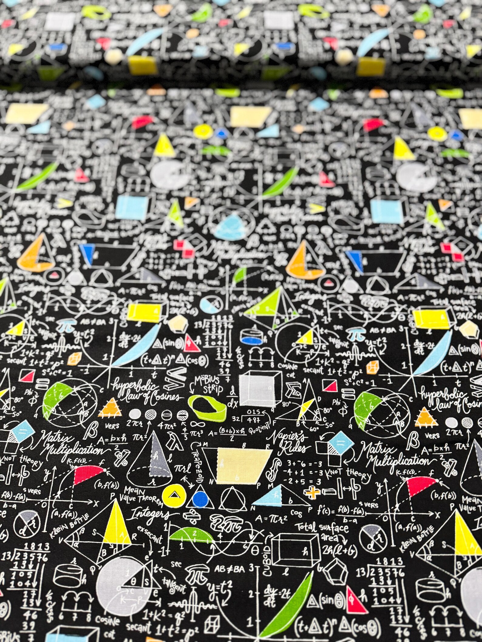 Math & Science - Mathematics Fabric by Gail Cadden - Cotton Fabric - Etsy