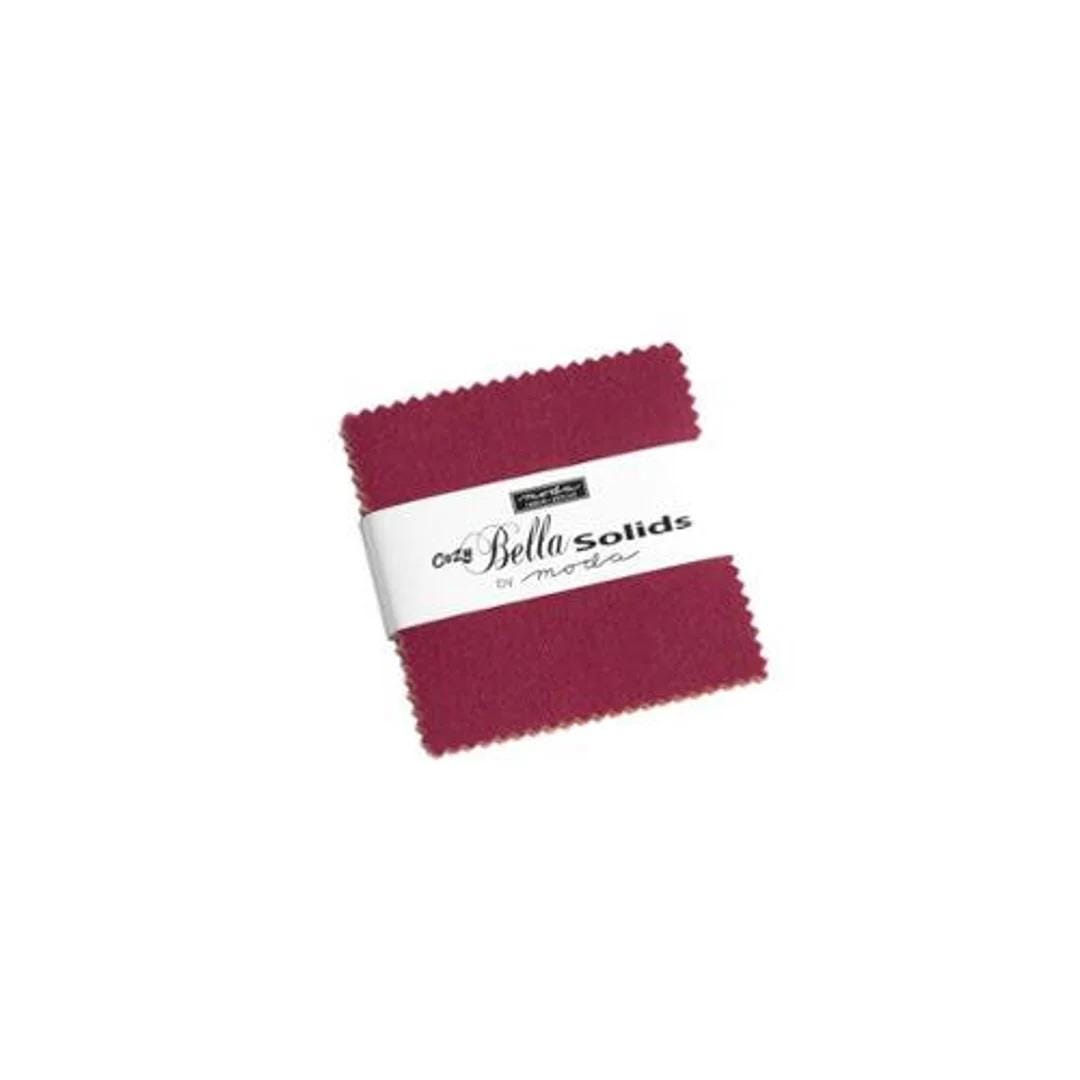 Bella Solids Mini Charm Pack 9900MCC - 42 2.5" X 2.5" Precut Fabric ...
