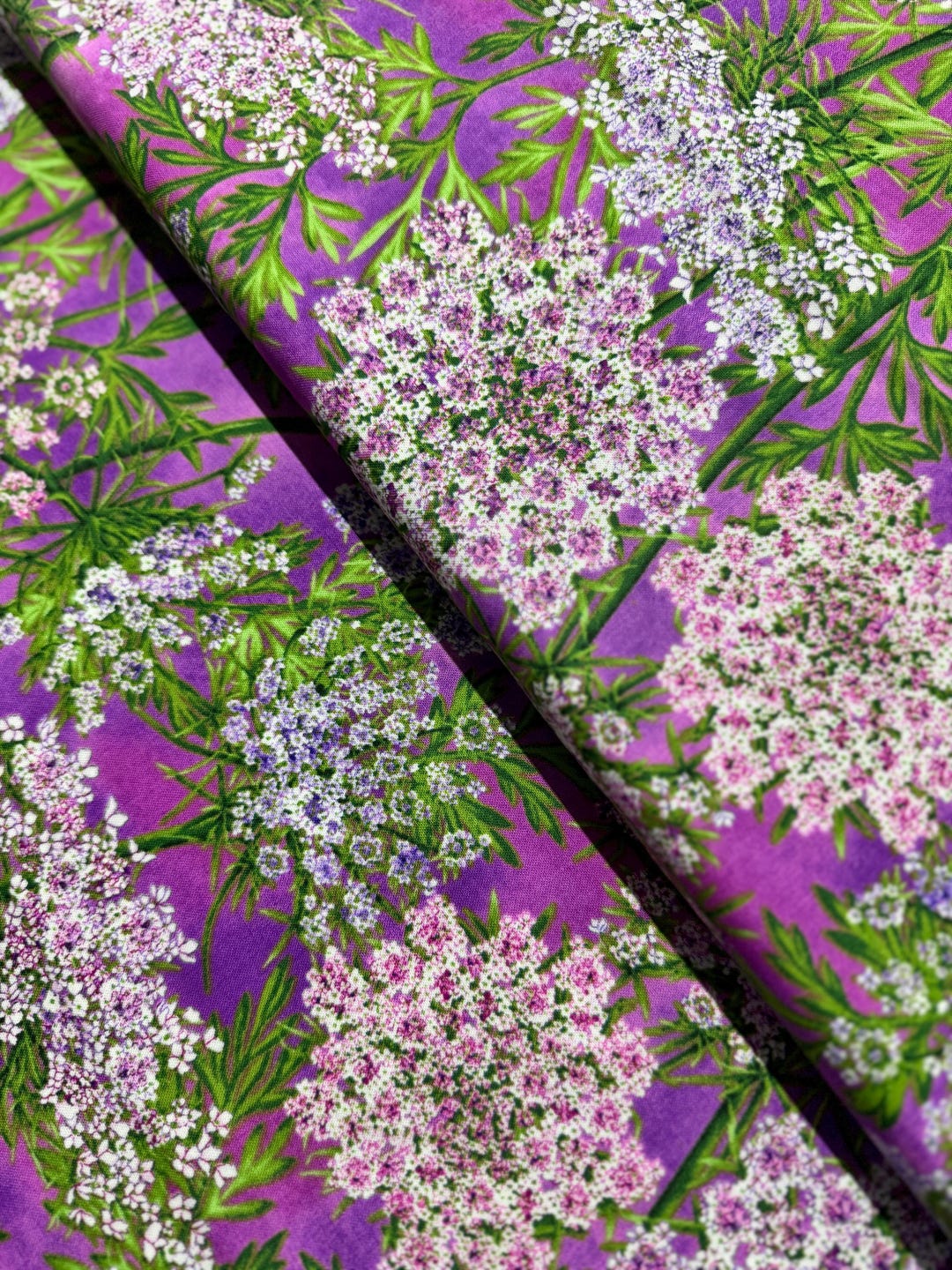 Botanica Blooms - Florals Violet Fabric by Color Principle - Cotton ...