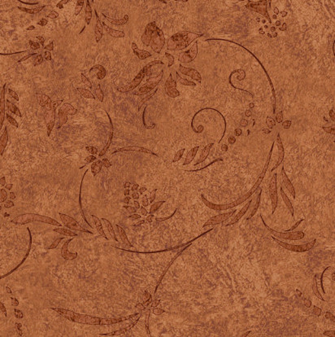 Impressions - Vines Rust Fabric by Jinny Beyer - Cotton Fabric - Etsy