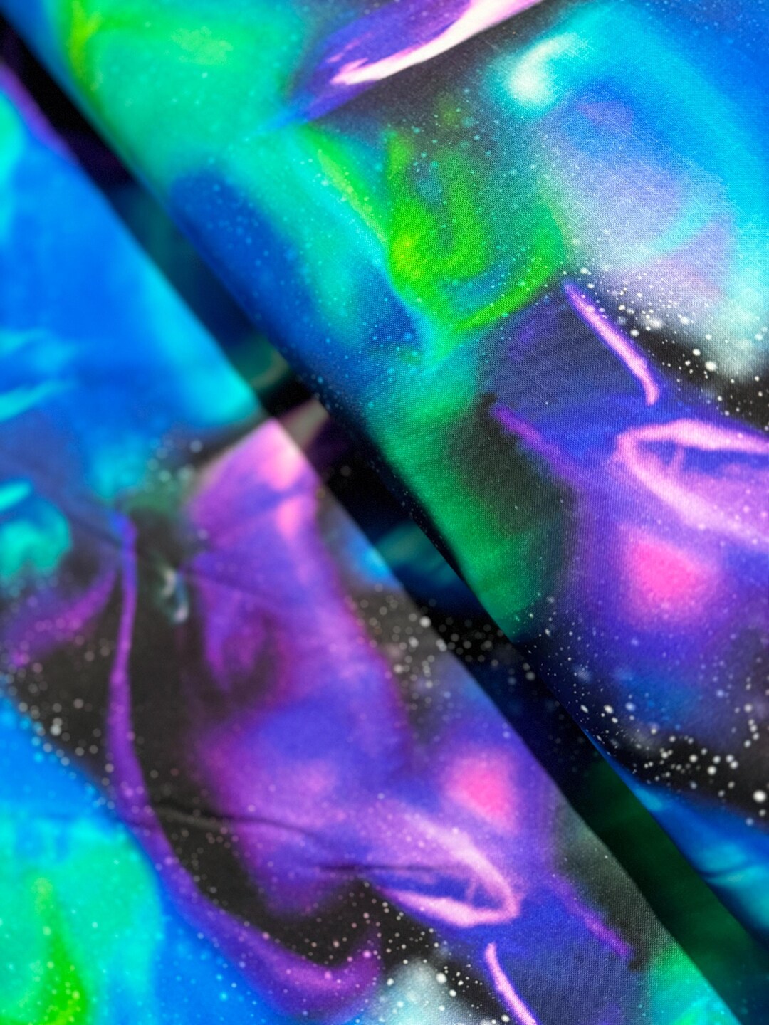 108" Wide - Northern Lights Quilt Backing Fabric - Digital Print ...