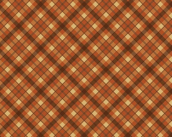 Rust Plaid Fabric - Etsy