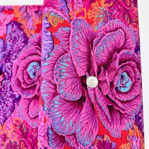 Kaffe Fassett Curly Kale Red Cotton Fabric: Philip Jacobs Design - Etsy