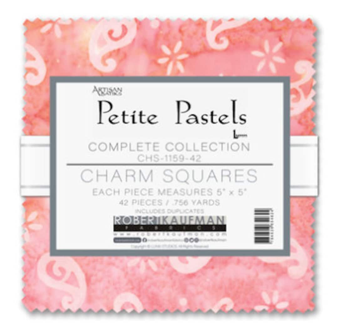 Artisan Batiks Petite Pastels Charm Pack - 42, 5" X 5" Precut Fabric ...