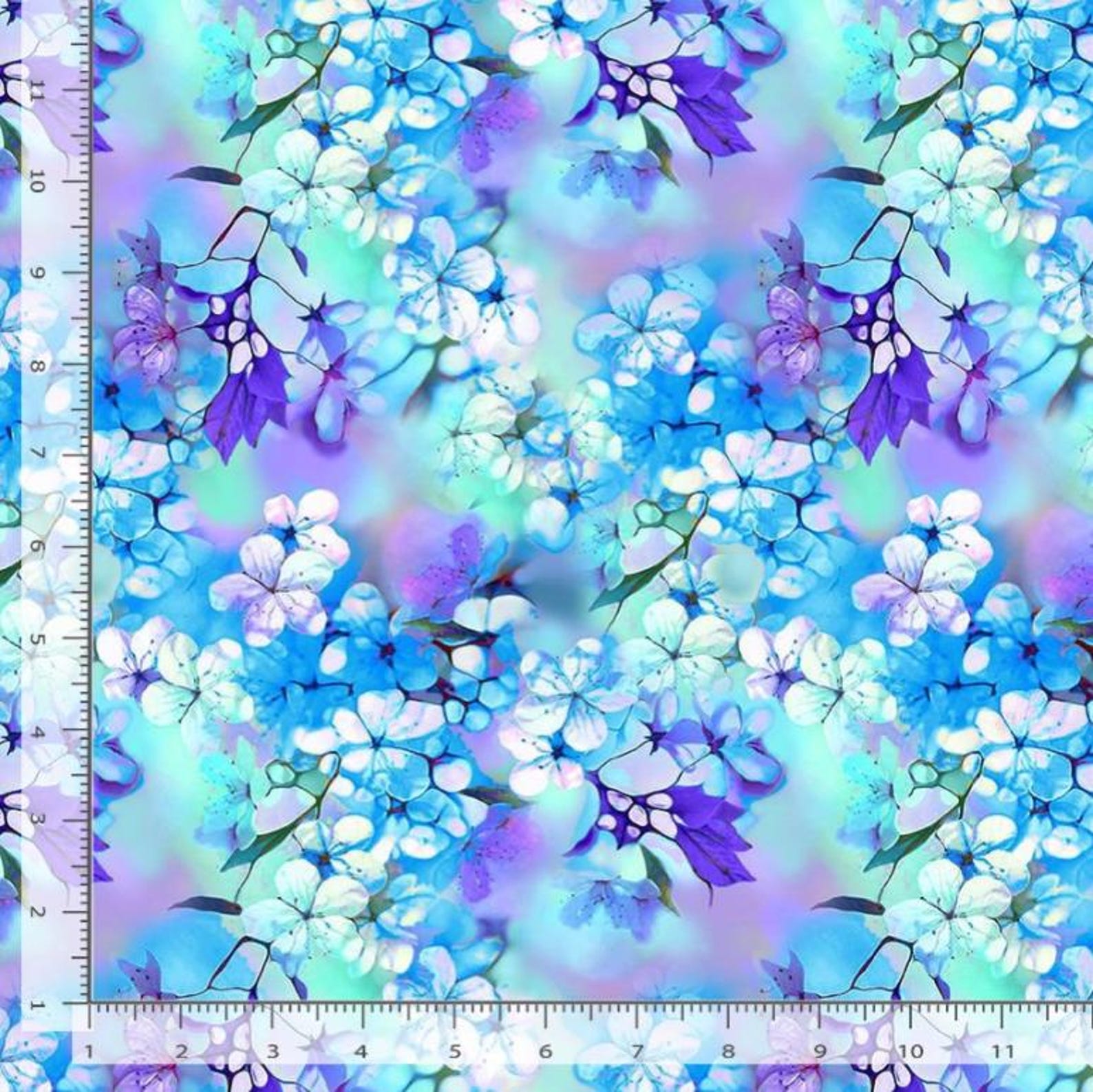 Fanciful Fronds - Soft Garden Floral Fabric - Cotton Fabric - Etsy