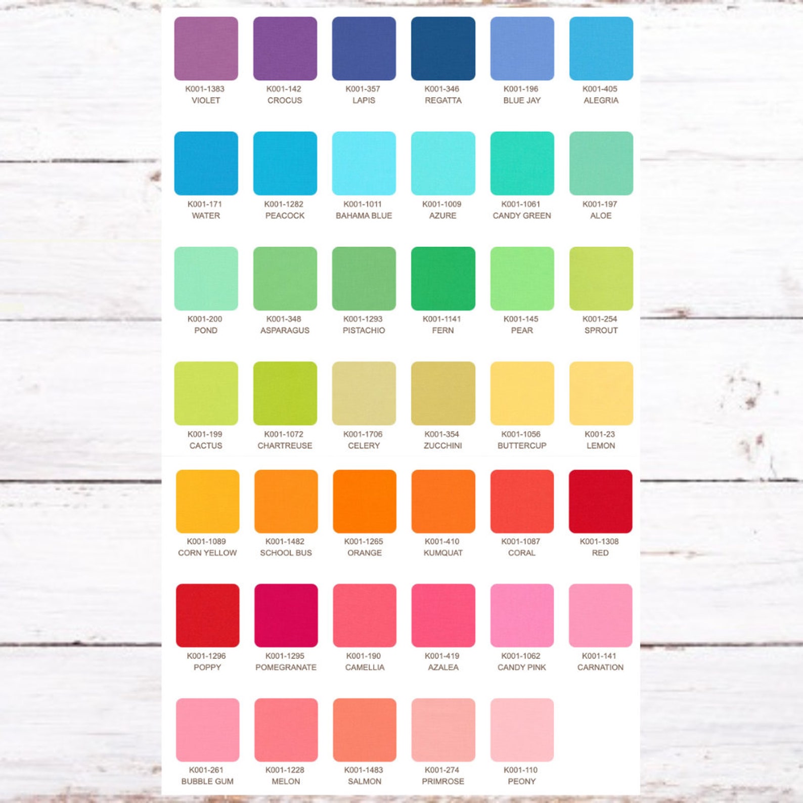 Robert Kaufman Kona Cotton New Bright Palette Roll-up/jelly - Etsy